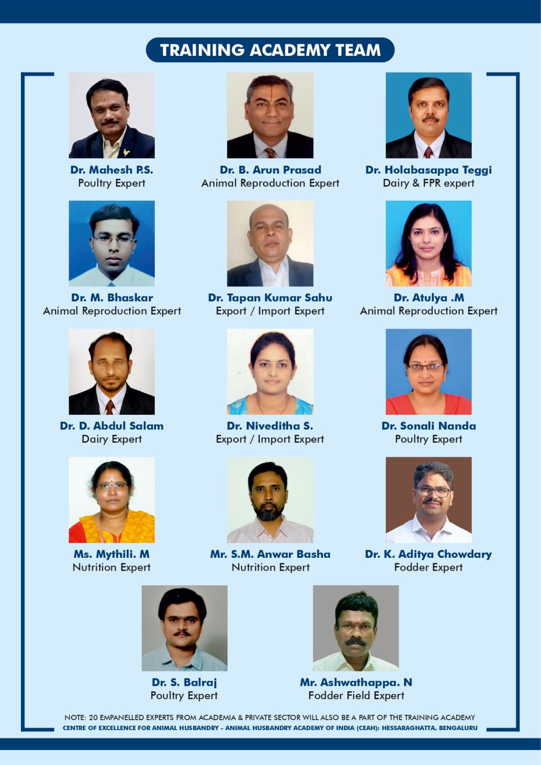 “CENTRE OF EXCELLENCE FOR ANIMAL HUSBANDRY- CEAH ,THE ANIMAL HUSBANDRY ...